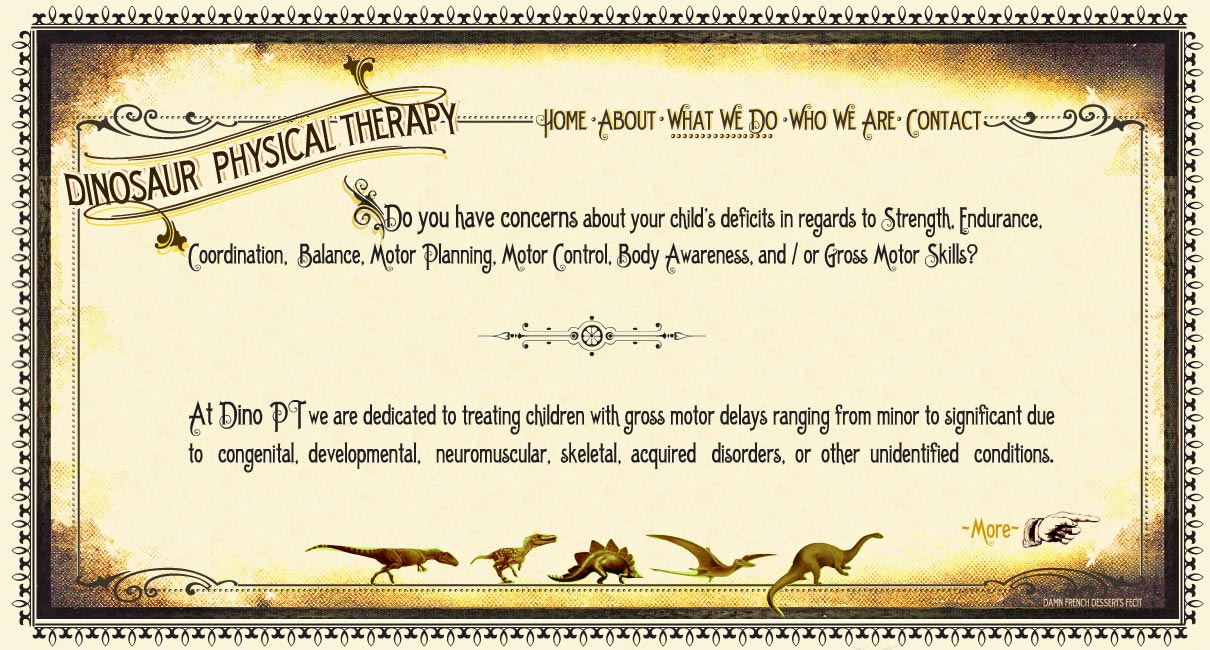 What Dinosaur Pediatric Physical Therapy Offers (p1)